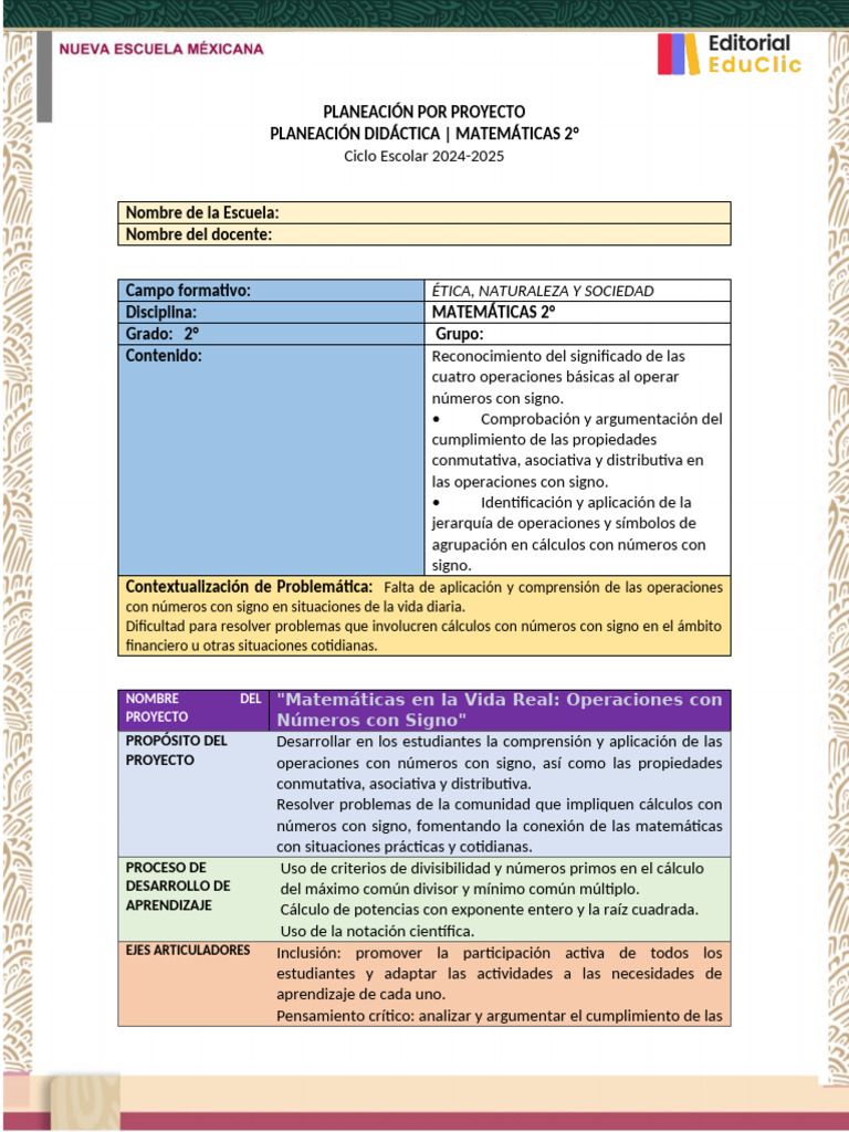 Matem Ticas 2 1-5 2024 | PDF | Ecuaciones | Evaluación