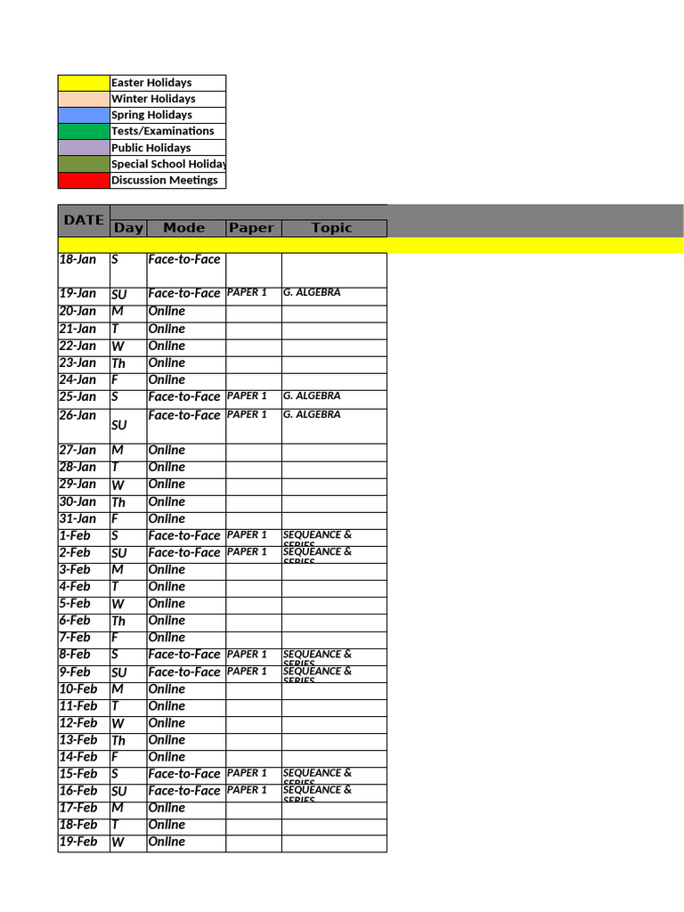 Grades 12 - 2025 Kutlwanong Promaths Annual Teaching Programme Grade 12 ...
