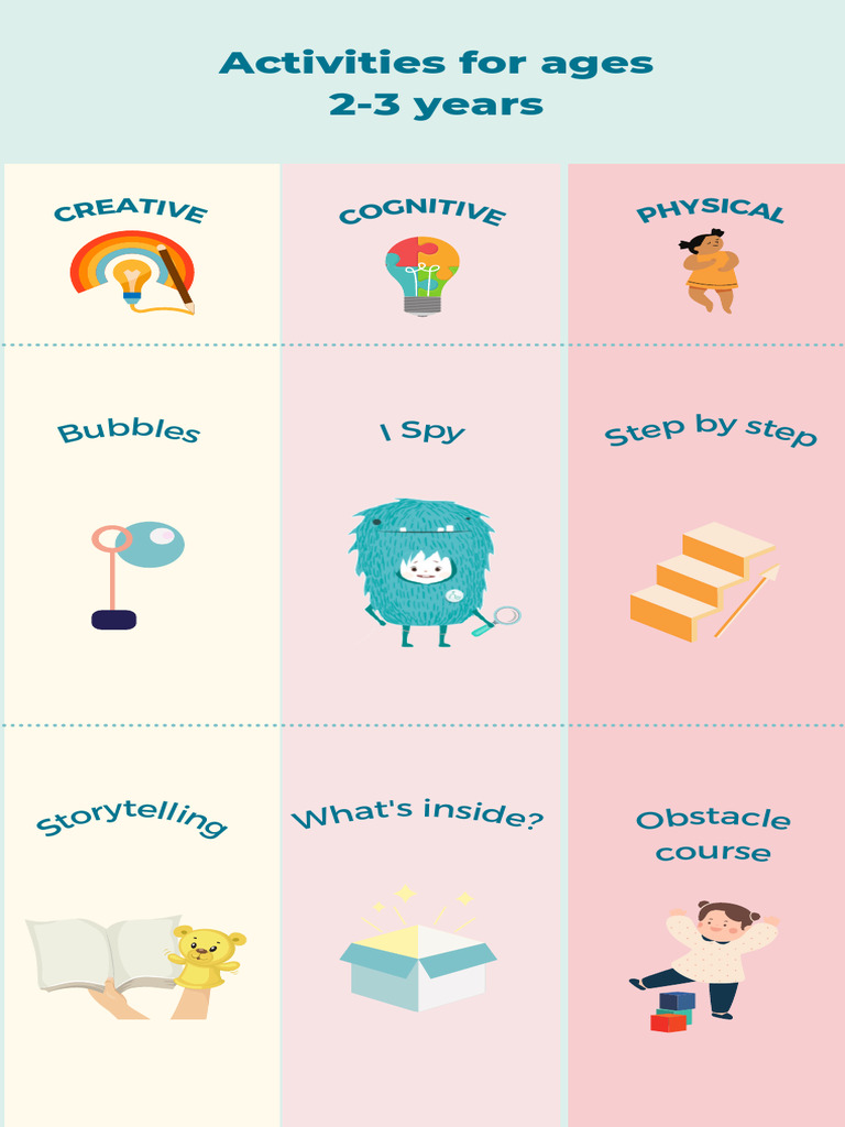 Activities For Ages 2 3 Years | PDF