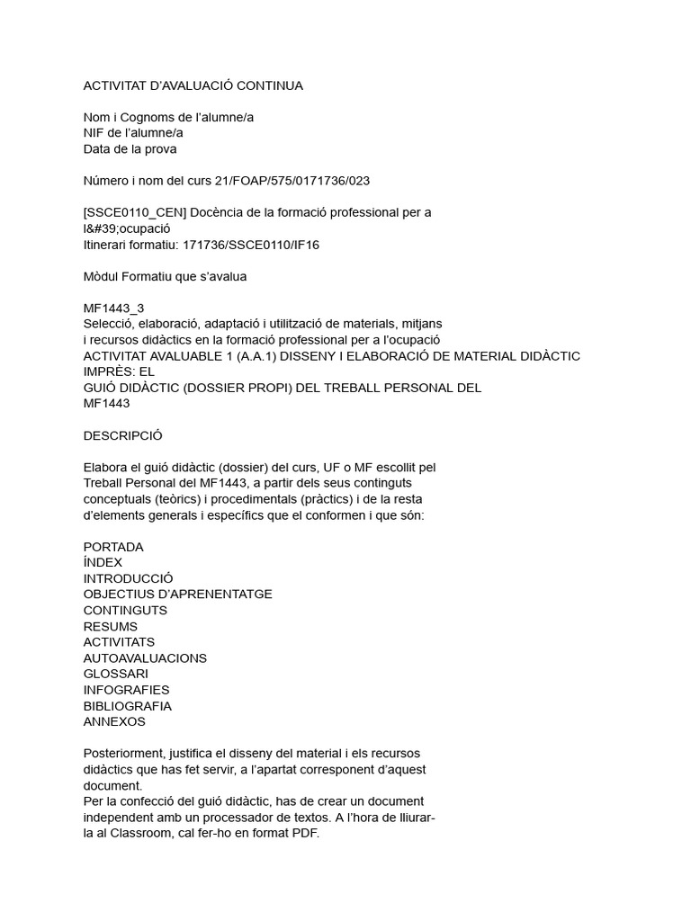 ACTIVIDAD EVALUABLE 1 | PDF