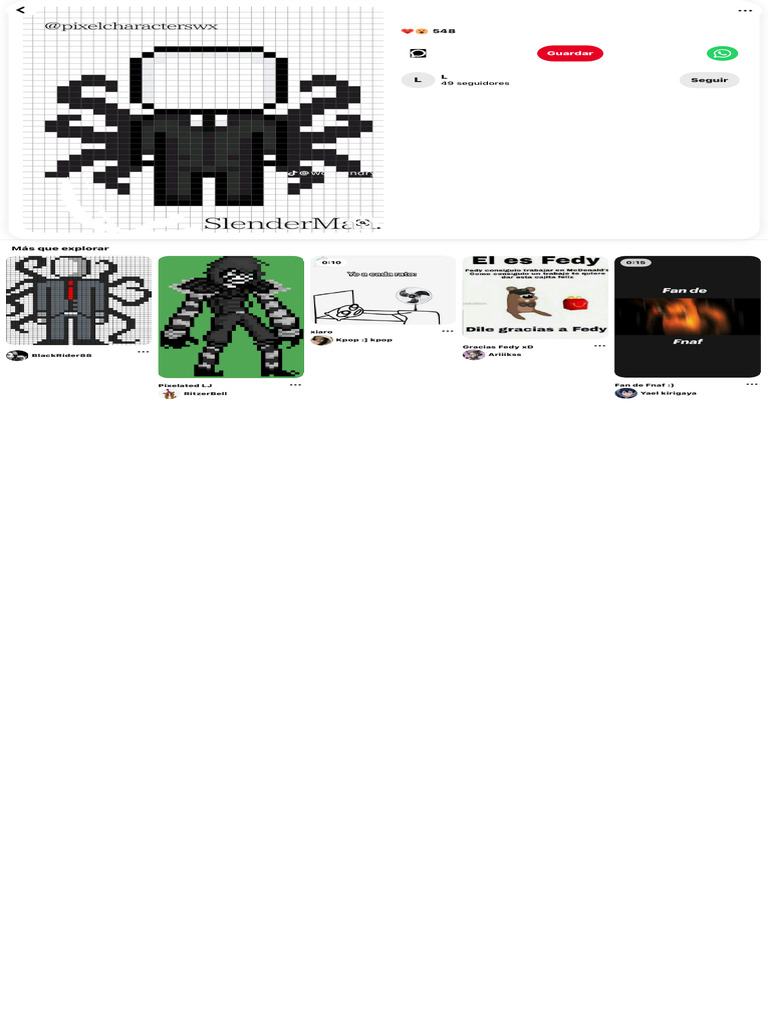Pixel Characters y Xiaro Humana | PDF