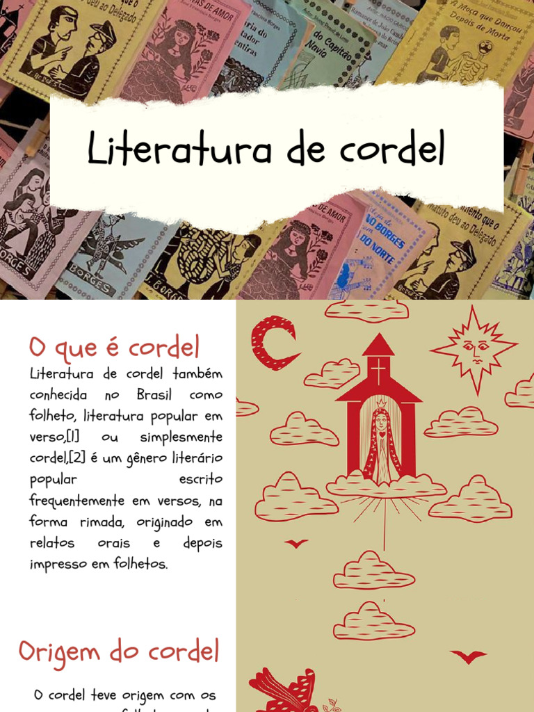 Literatura de Cordel: História e Estilo | PDF