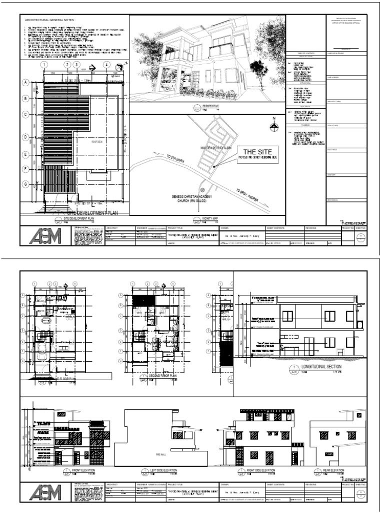 FULL PLAN 2 STOREY RESIDENTIAL v2 | PDF | Electrical Engineering ...