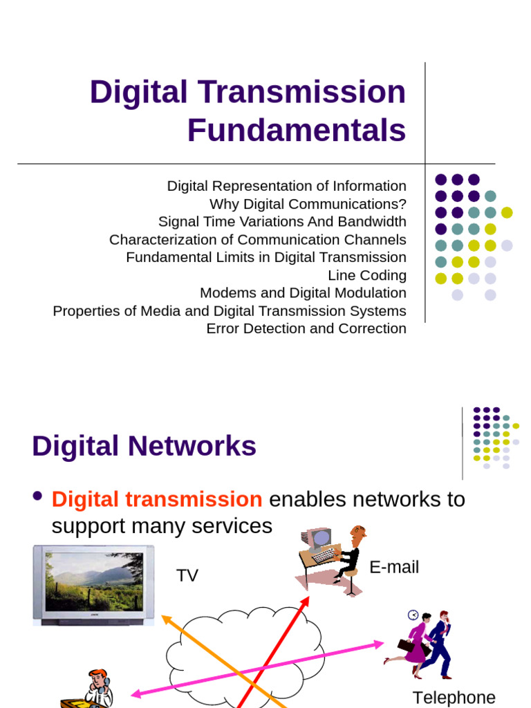 Digital Transmission Fundamentals | PDF | Data Compression | Signal To Noise Ratio