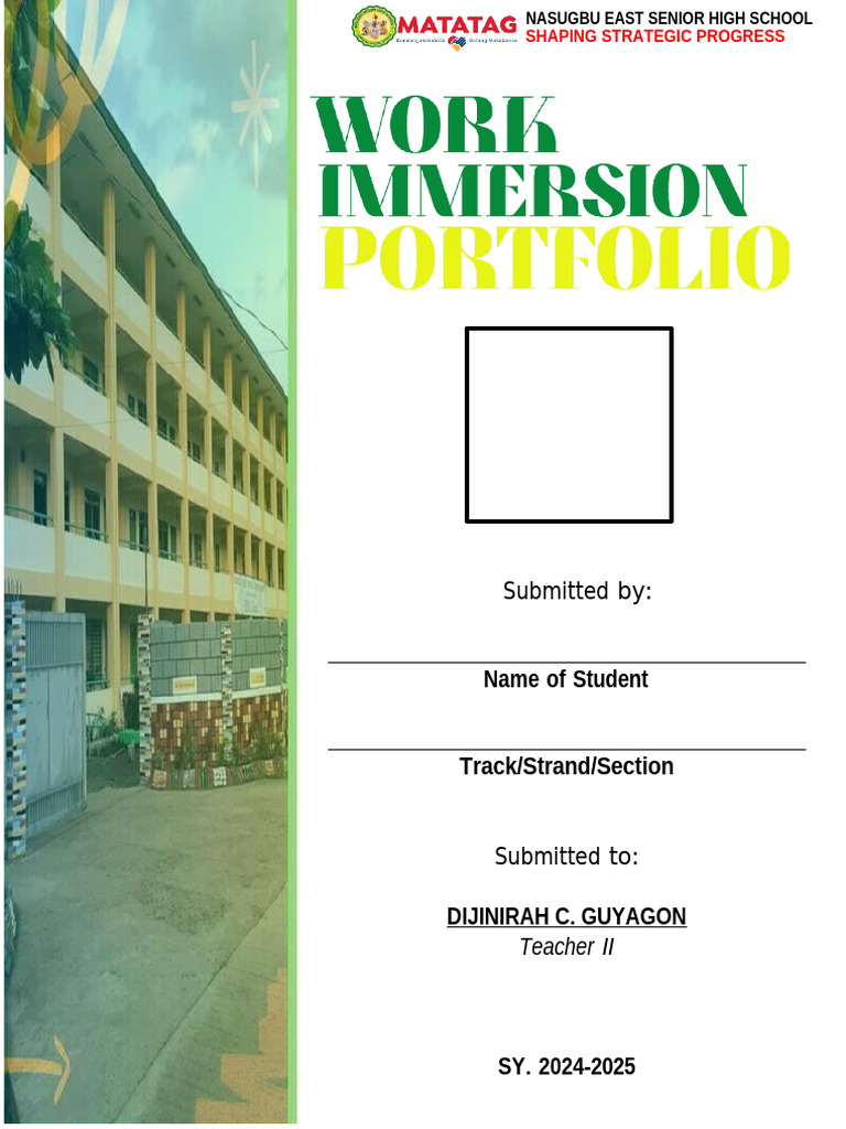 Work-Immersion-Portfolio-Immersion-Proper | PDF