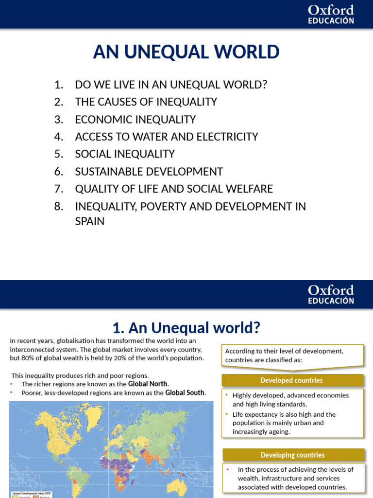 Unequal World Presentation | PDF | Poverty | Poverty & Homelessness