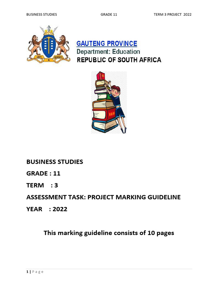 Grade 11 Business Project Guide | PDF | Entrepreneurship | Banks