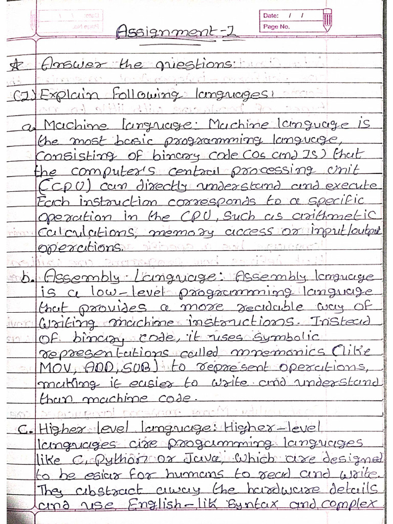C Language Assignment-1 | PDF