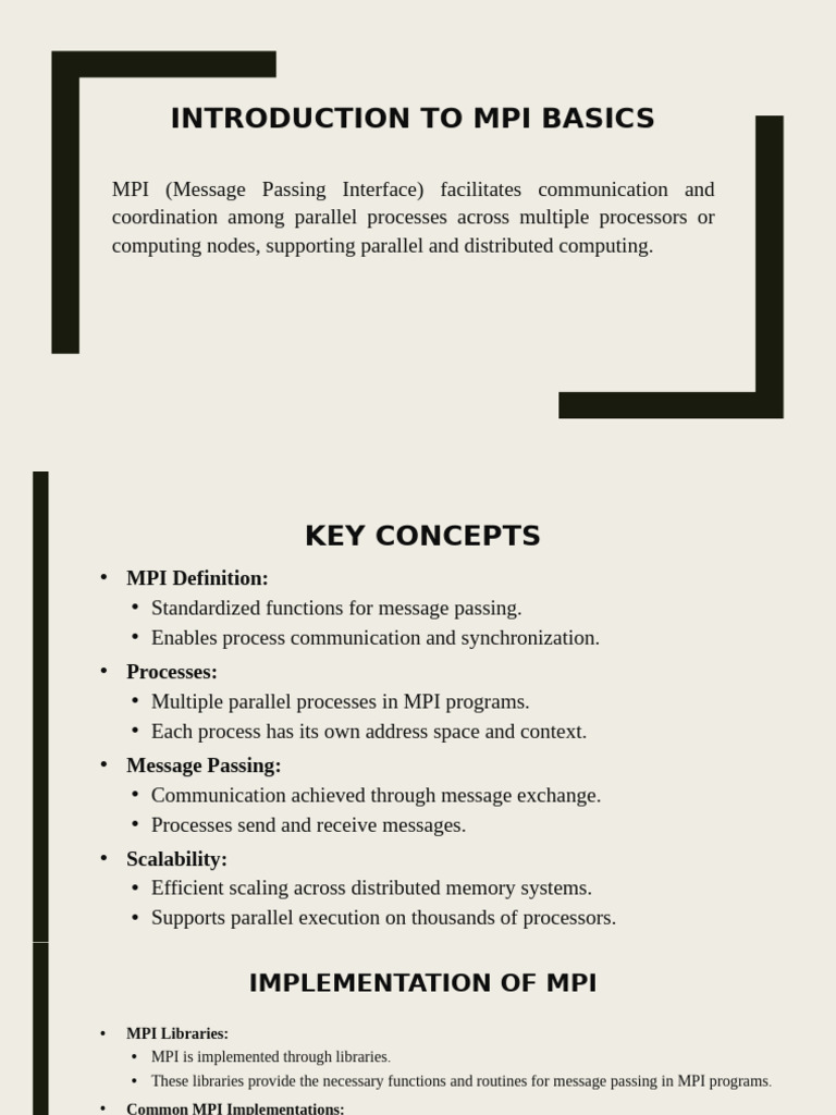 Introduction to MPI Basics | PDF | Message Passing Interface | Process ... Introduction to MPI Basics | PDF | Message Passing Interface | Process ...