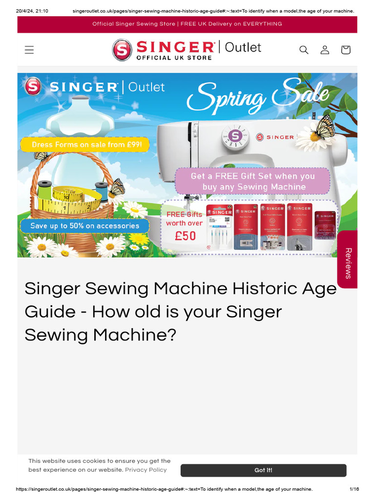 Identify When A Model, The Age of Your Machine | PDF | Sewing | Textile ...