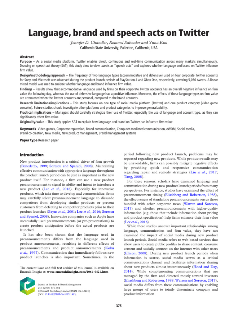 10 1108 - JPBM 06 2017 1493 | PDF | Social Media | Popular Culture & Media Studies