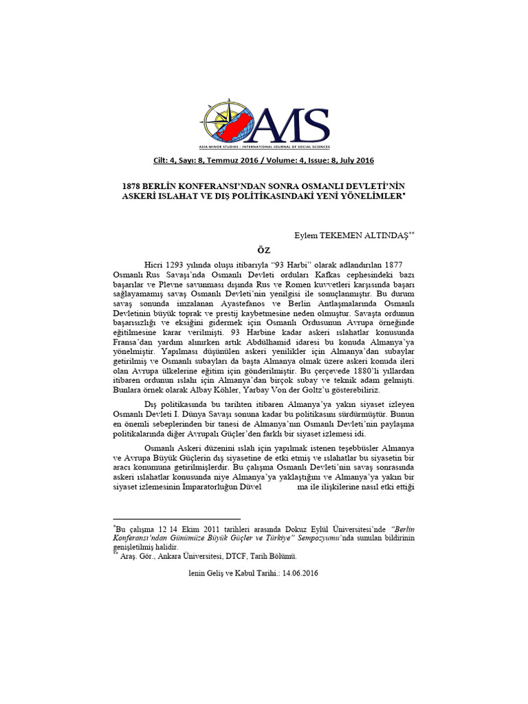 Türk-Alman Makale 1 | PDF