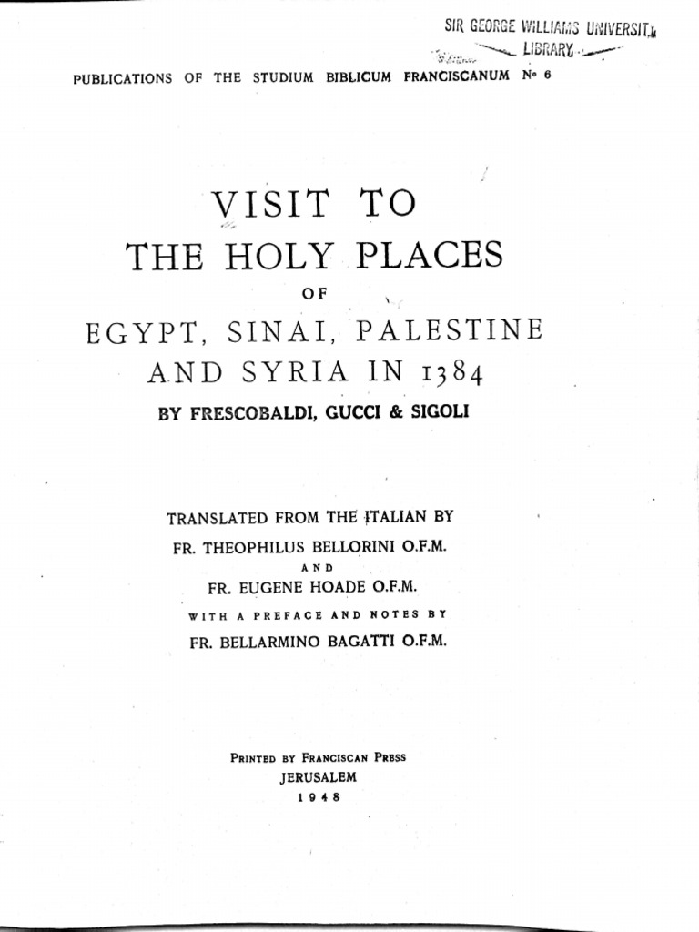 The Holy Places | PDF