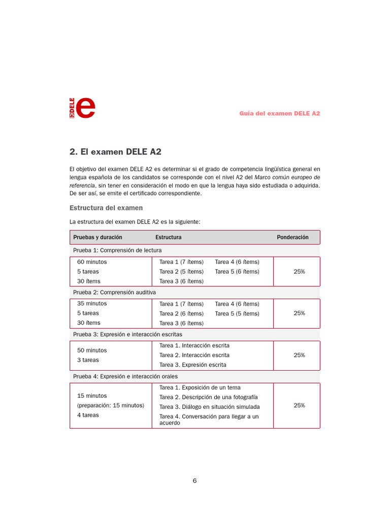 Guia Examen Dele a2 0. Removed | PDF