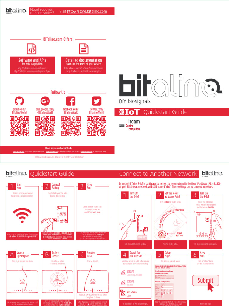 Bitalino R Iot Configuration Guide | PDF | Wi Fi | Usb