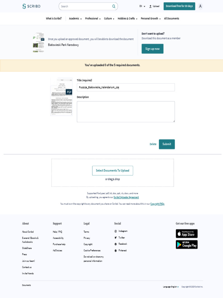Upload A Document - Scribd | PDF | Scribd | Software