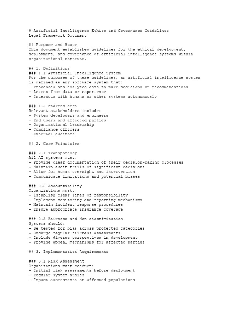 Ai Ethics Guidelines | PDF