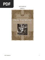 Adam Mickiewicz - Pan Tadeusz - Inwokacja - Polska-Poezja - PL | PDF