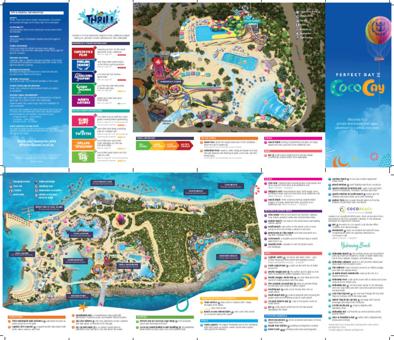 Perfect Day at Cococay Wayfinding Maps | PDF | Beach | Water