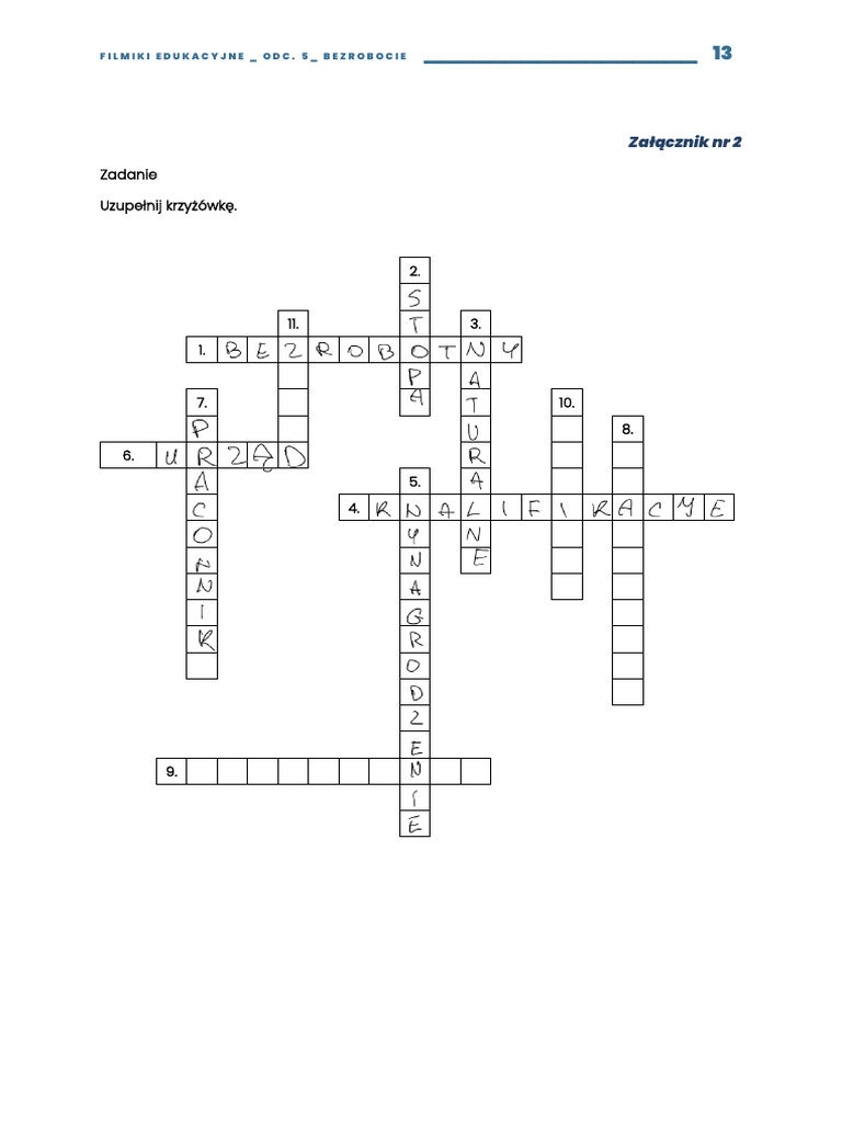 FILMIKI EDUKACYJNE Ćwiczenie | PDF