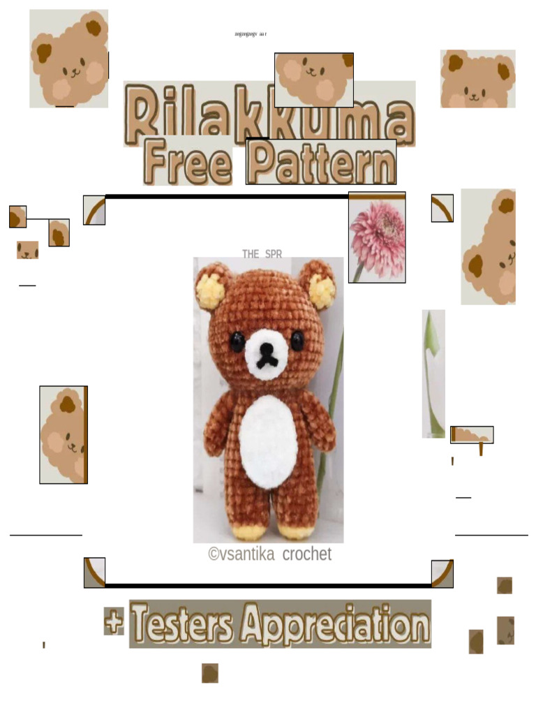 Brown Bear Keychain Free PDF Amigurumi Pattern | PDF