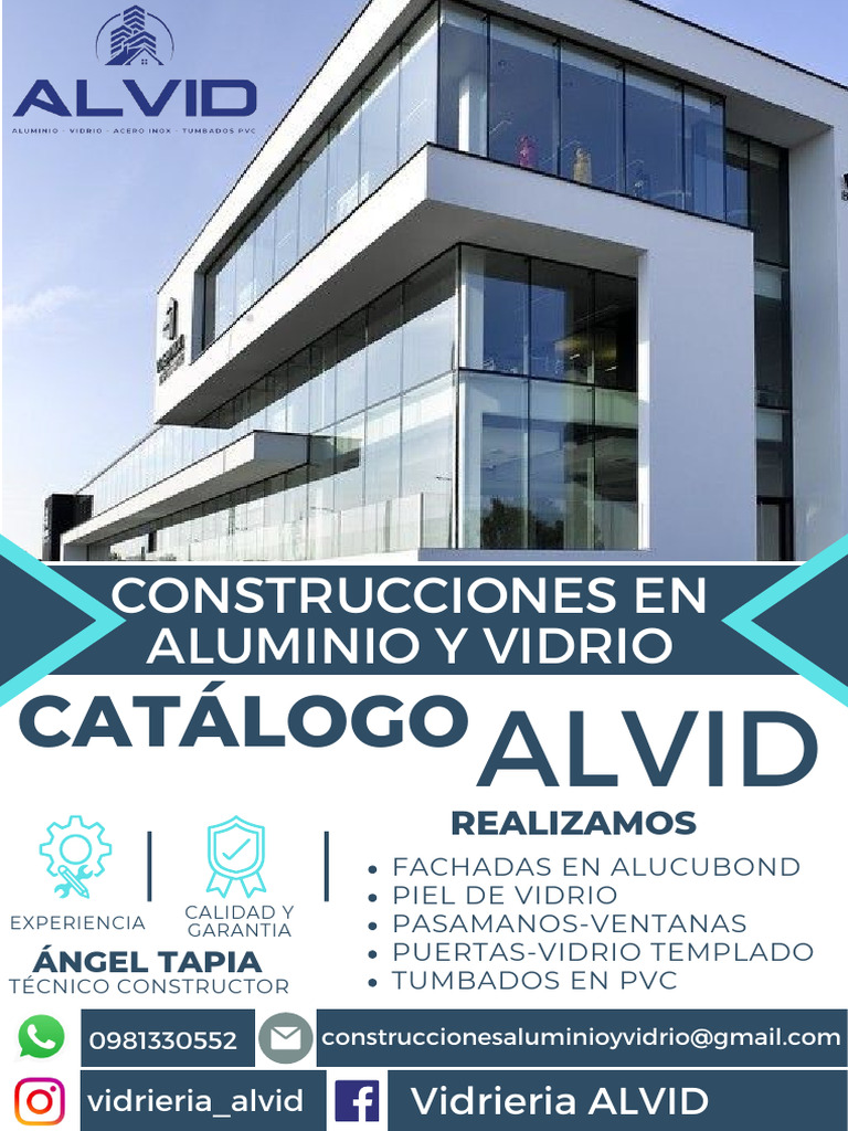 Construcciones en Aluminio y Vidrio ALVID | PDF