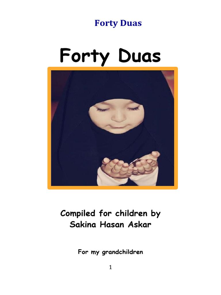 Lets Learn About 40 Duas Ebook | PDF | Husayn Ibn Ali | Ali