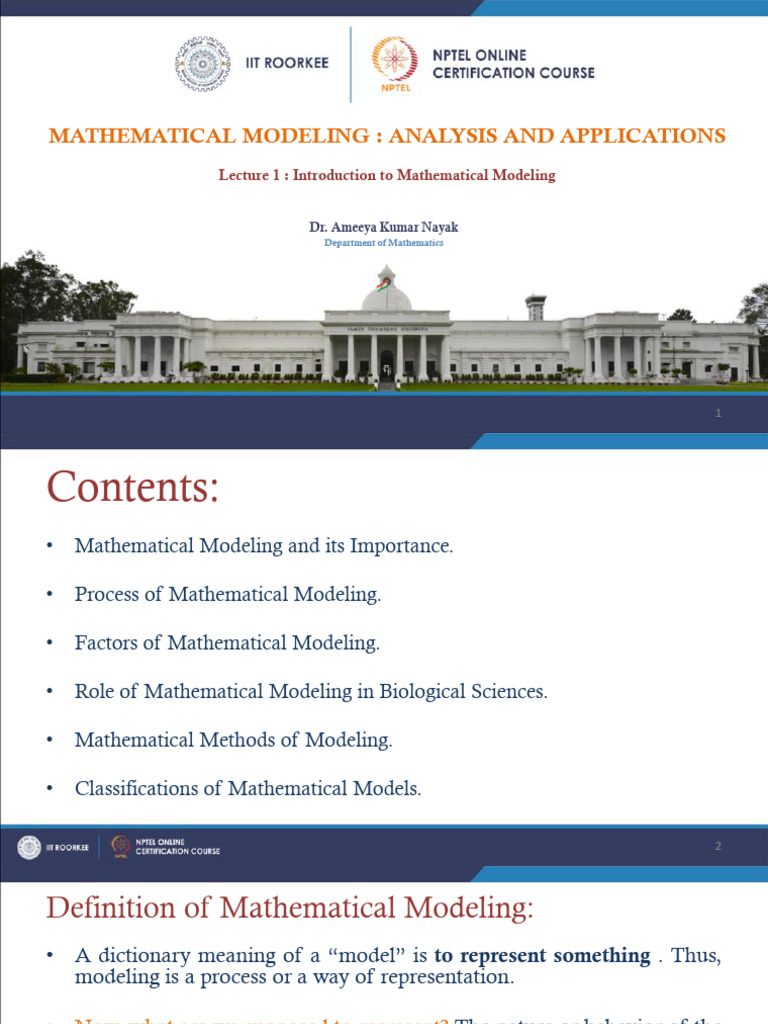 Lec 1 | PDF | Nonlinear System | Mathematical Model
