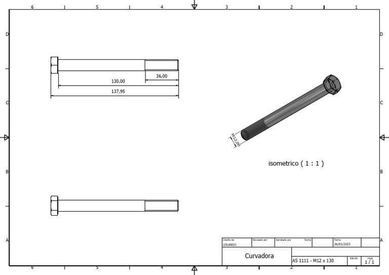 AS 1111 - M12 x 130 | PDF