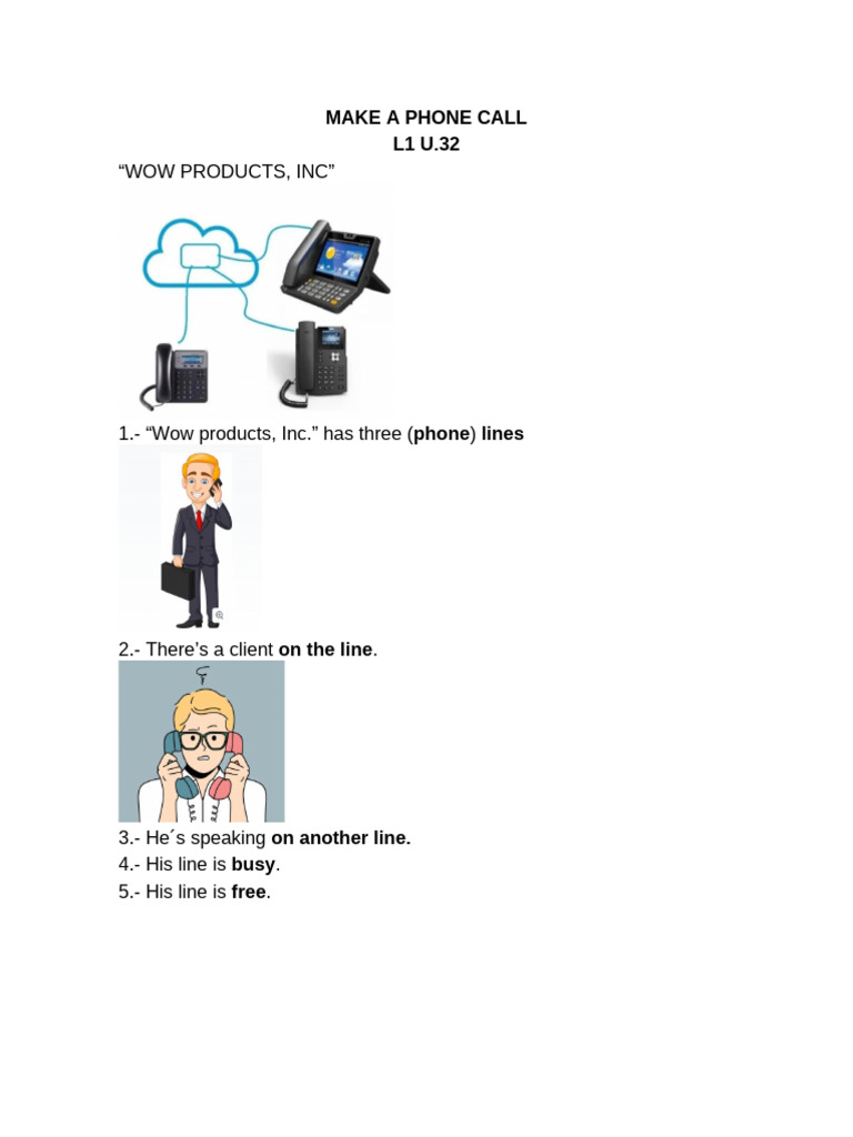 Phone Call Procedures at Wow Products | PDF