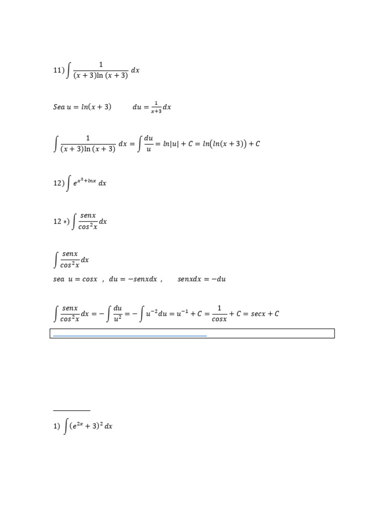 Soluciones de Integrales Avanzadas | PDF | Matemáticas | Análisis ...