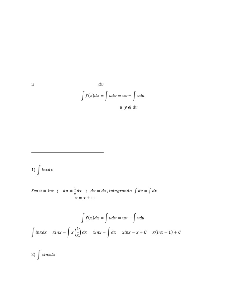 MatemÃ¡ticas II. Clase #21, Clase # 22 | PDF | Integral | Matemáticas