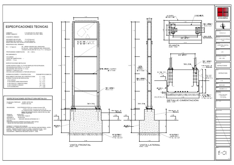 Estructura de Totem Publicitario | PDF | Acero | Materiales