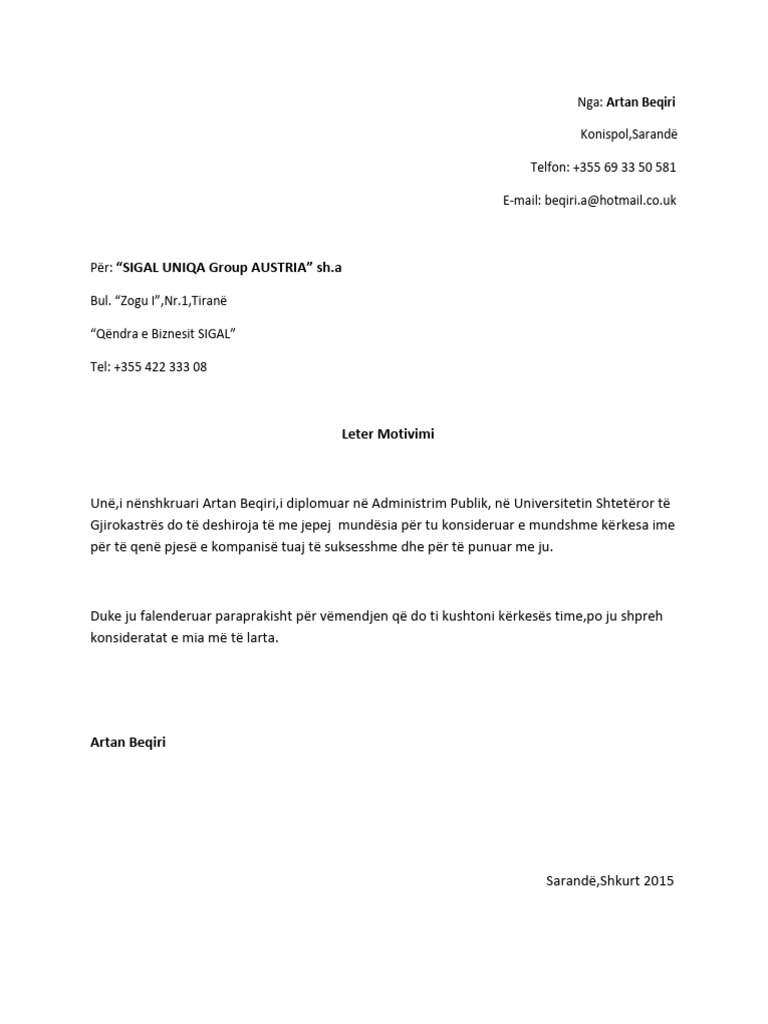 Leter Motivimi | PDF