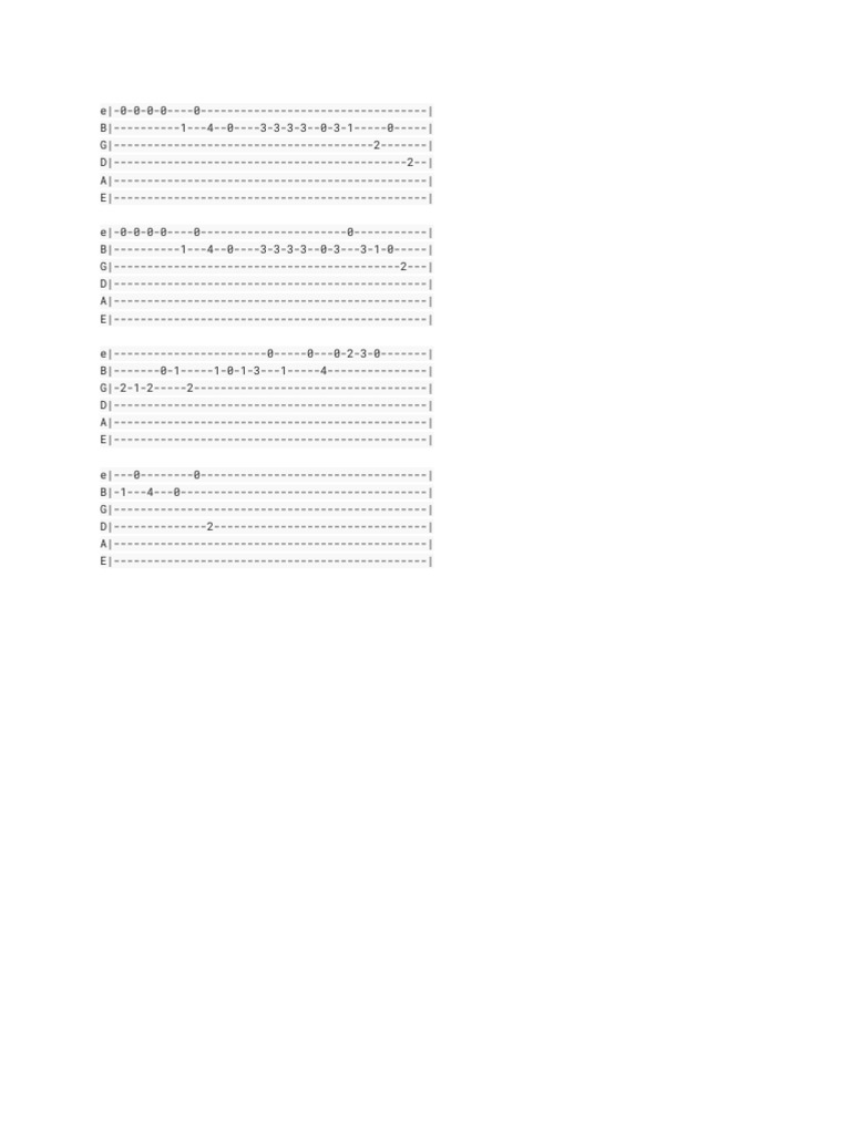 Guitar Tab Notation Guide | PDF