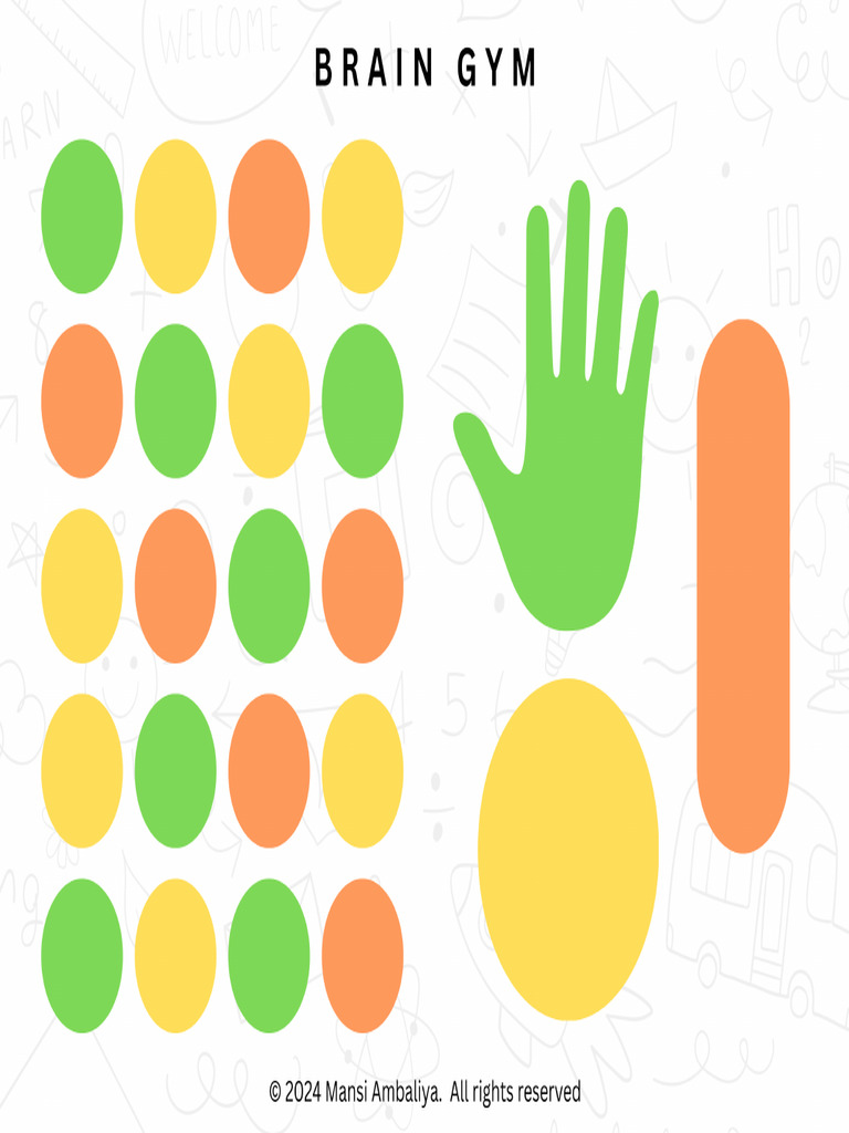 Train Your Brain With Fun Brain Gym Worksheet | PDF