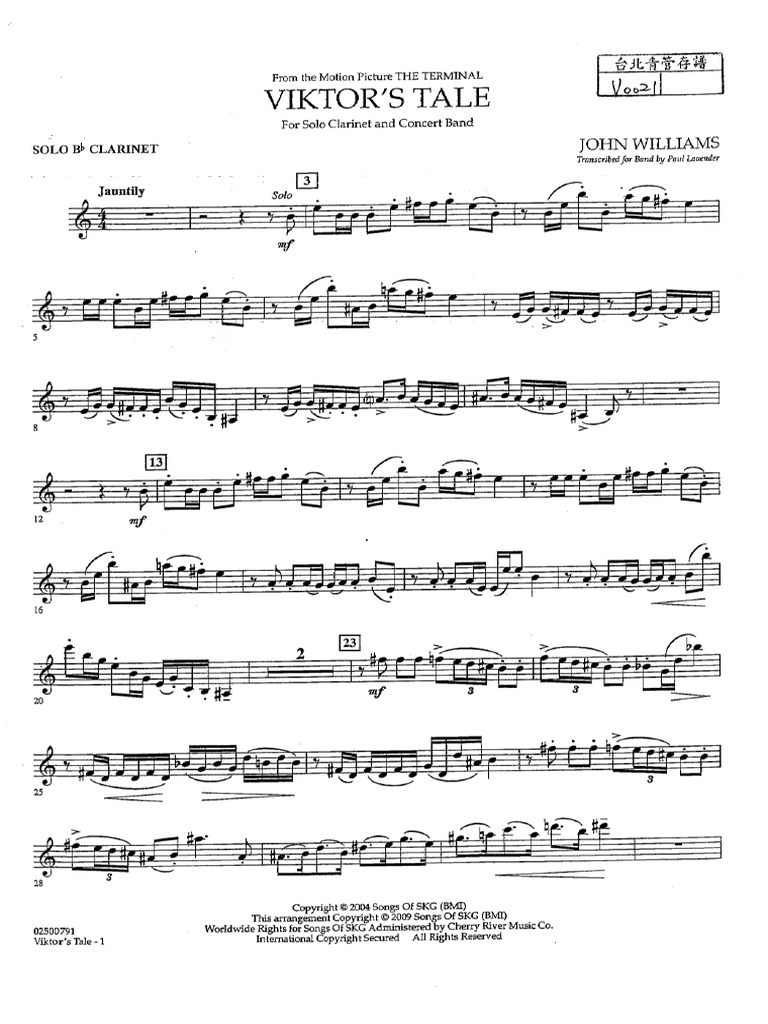 Viktor's Tale From 'The Terminal' J Williams Arr P Lavender TOAZ | PDF