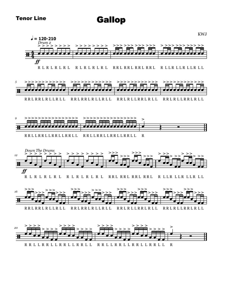 Gallop-Tenor Line | PDF