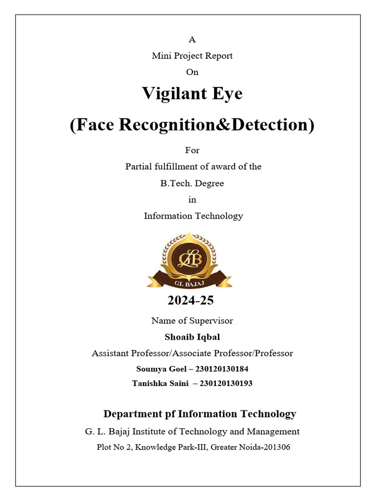 Mini Project Report Format(1) | PDF | Computing