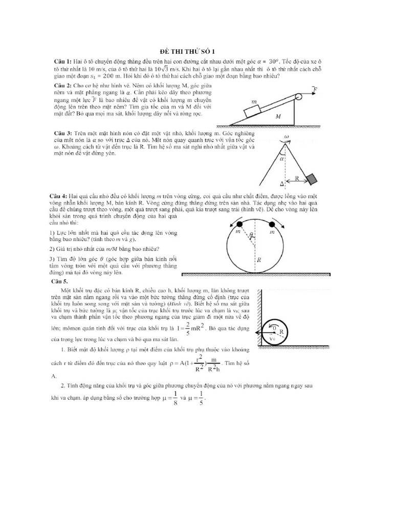 Bộ Đề HSG Lý 10 | PDF