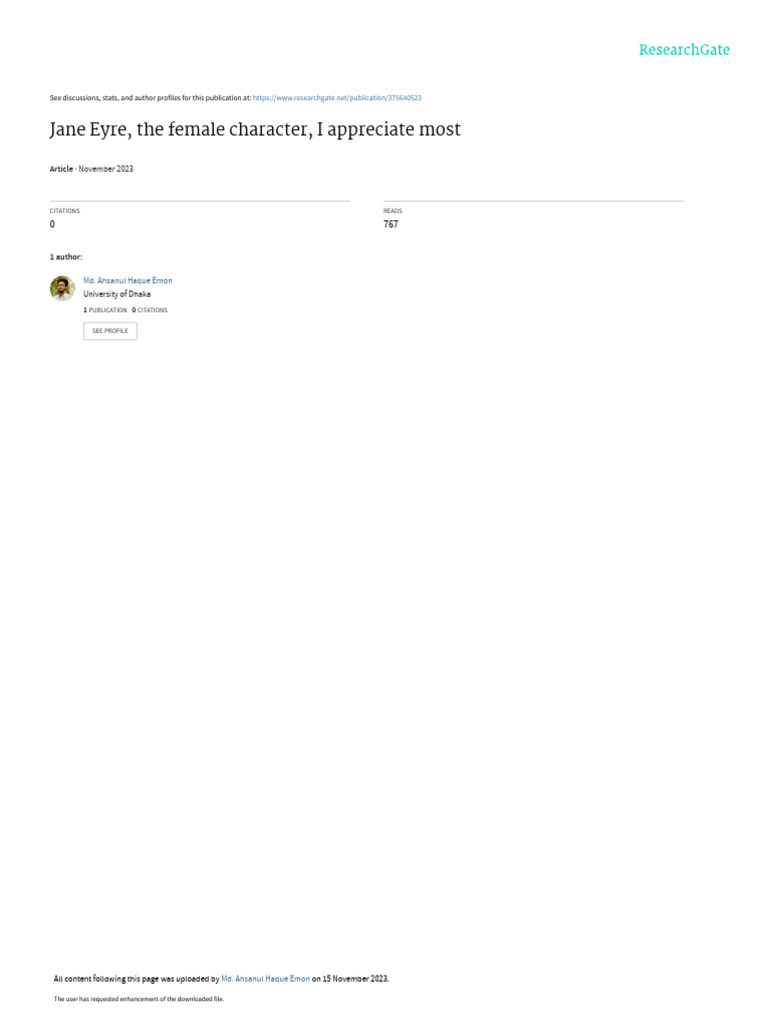 Jane Eyre | PDF | Jane Eyre | Feminism