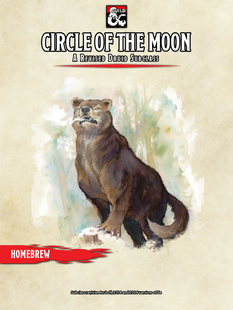 Druid - Circle of the Moon | PDF
