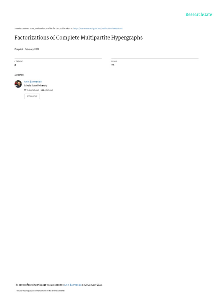 Factorizations_of_Complete_Multipartite_Hypergraph | PDF | Mathematics | Discrete Mathematics