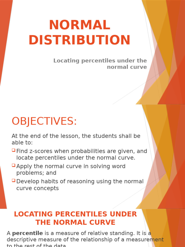 Locating-percentiles-under-the-normal-curve | PDF | Percentile | Normal ...