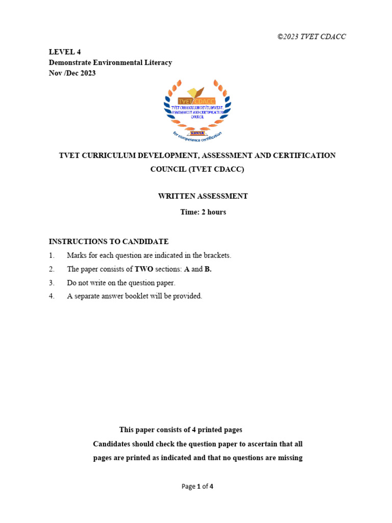 4-Community Health-1699508589.Candidate Tool 4 | PDF | Waste | Recycling