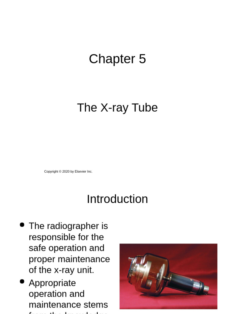 Chapter - 005 (1) The X-Ray Tube | PDF | Vacuum Tube | Electric Motor