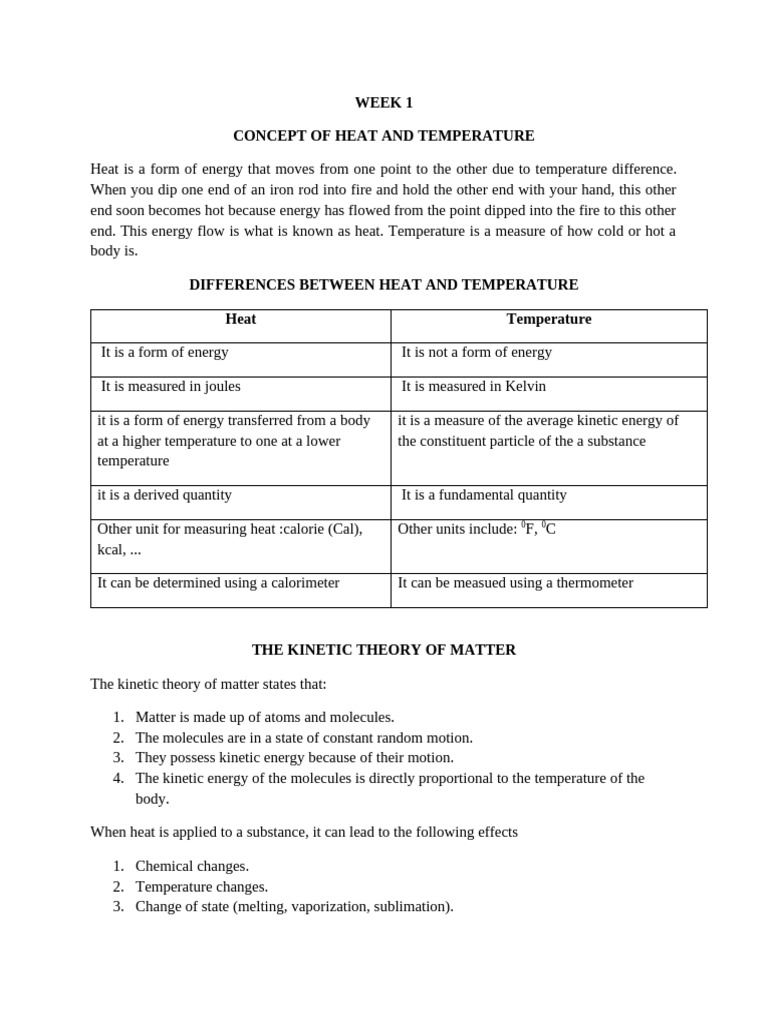 Heat & Temperature Basics | PDF | Thermal Expansion | Voltage