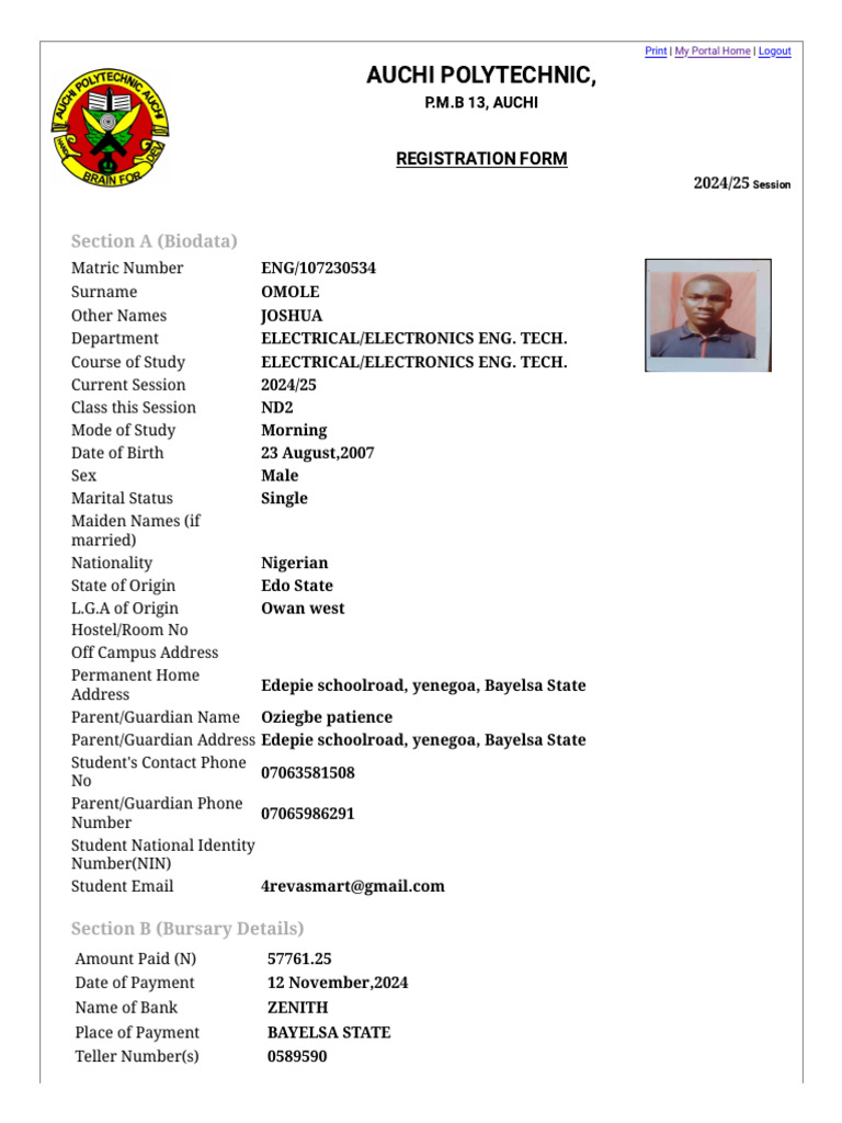 ND2 school fees file | PDF