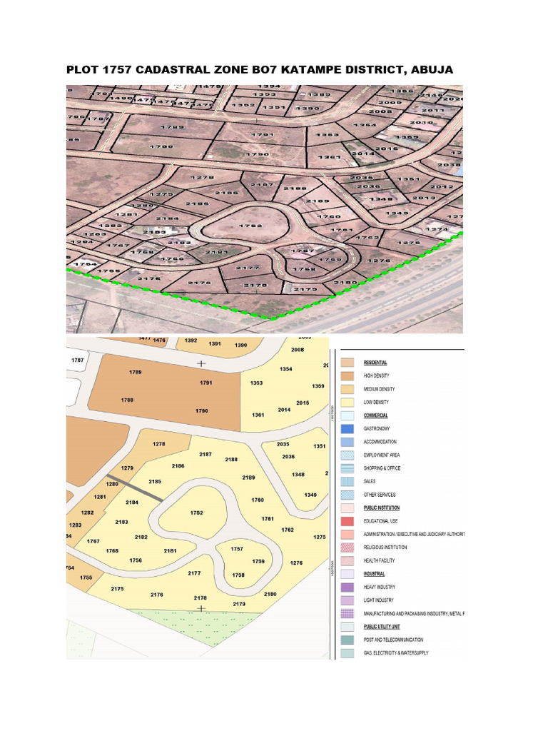 Plot 1757 Cadastral Zone Bo7 Katampe District | PDF
