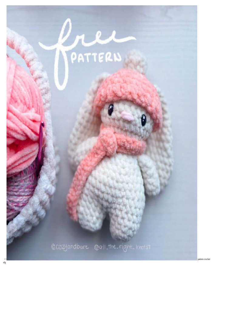 Crochet Snow Bunny Pattern | PDF